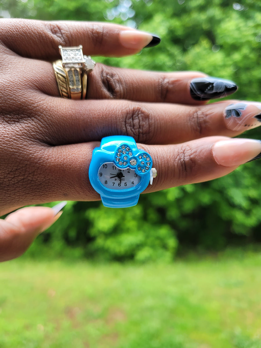 Hello Kitty Ring Watch – HMU Ladies Custom Designs Jewelry & Accessories