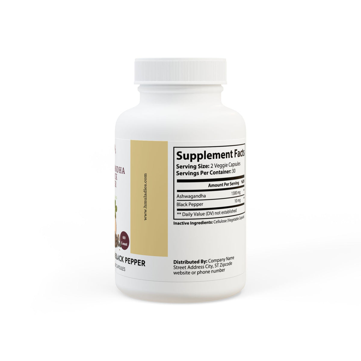 Unlock Balance & Wellness with Ashwagandha and Black Pepper Supplement ...