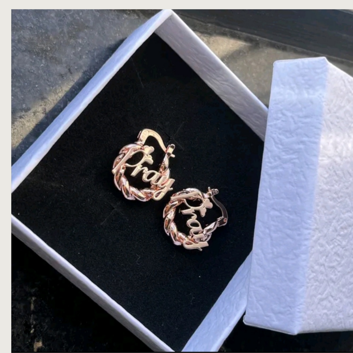 18k Gold Plated Swirl 18mm Personalized Earrings – HMU Ladies Custom ...